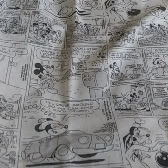Disney | Art | Black And White Mickey And Minnie Comic Scrap Material ...